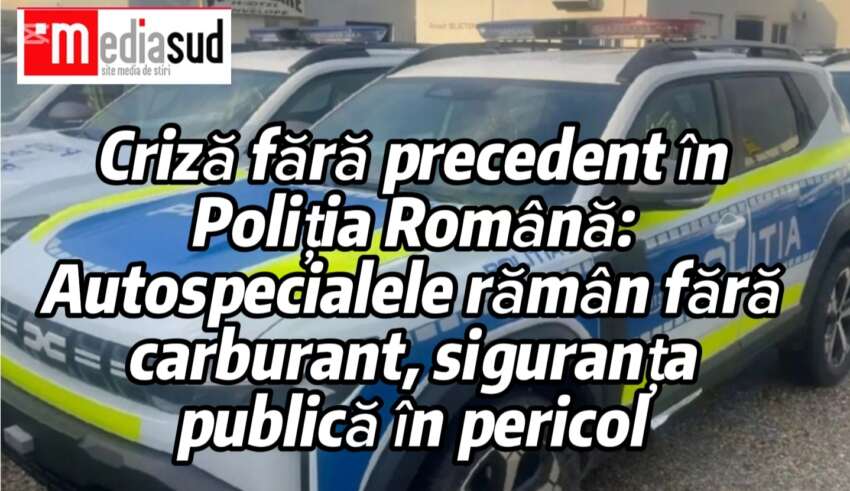 Criză fără precedent în Poliția Română: Autospecialele rămân fără ...